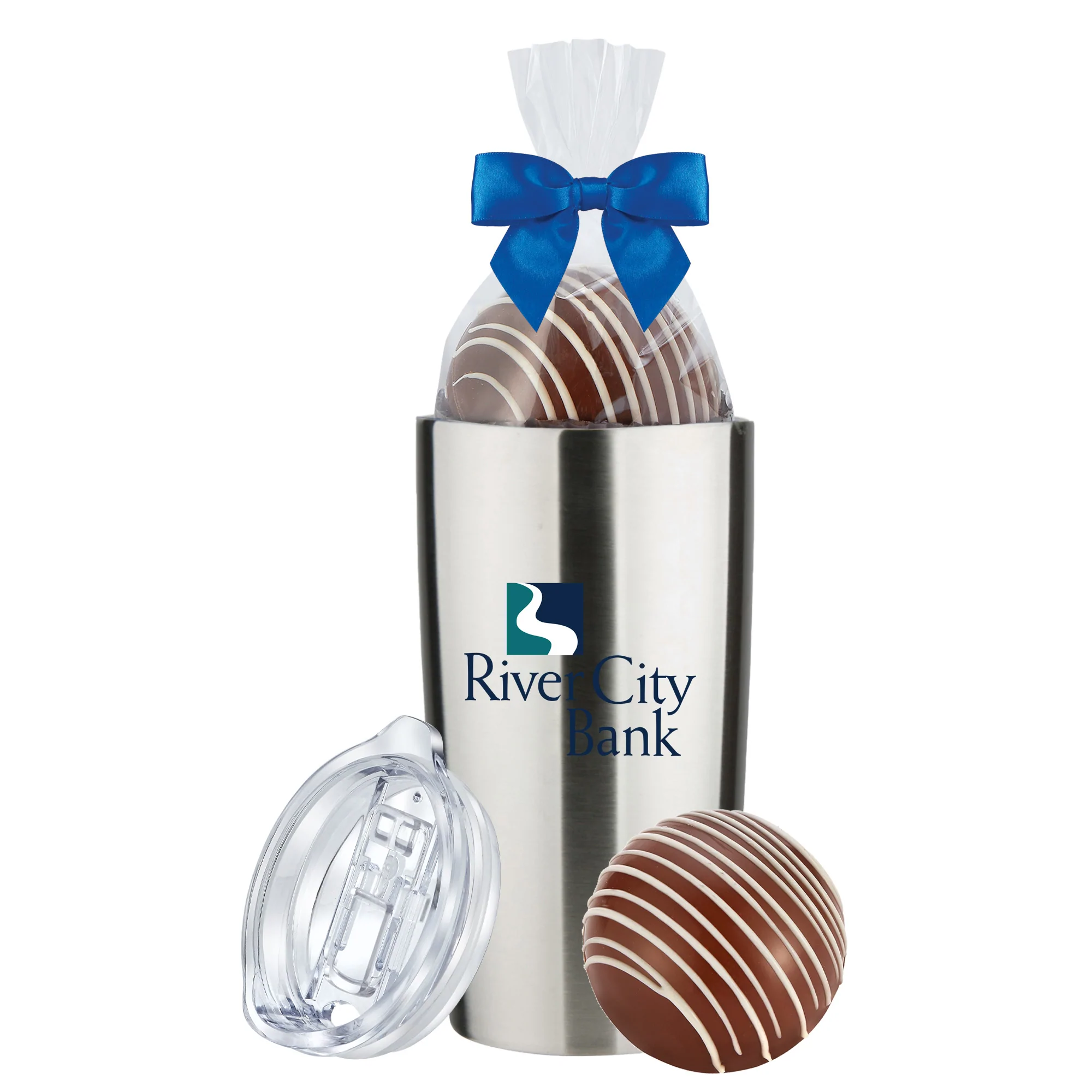 Classic Milk Hot Chocolate Bomb & Straight Tumbler Gift Set ...